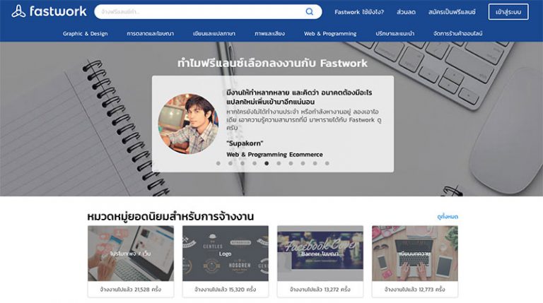 ติด Top #1 ผลงานบนเว็บไซต์ Fastwork.co หมวด Web Development - รับทำเว็บด้วย Wordpress การตลาด ...
